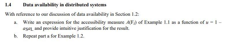 1.1 High-performability systems To the classes of | Chegg.com