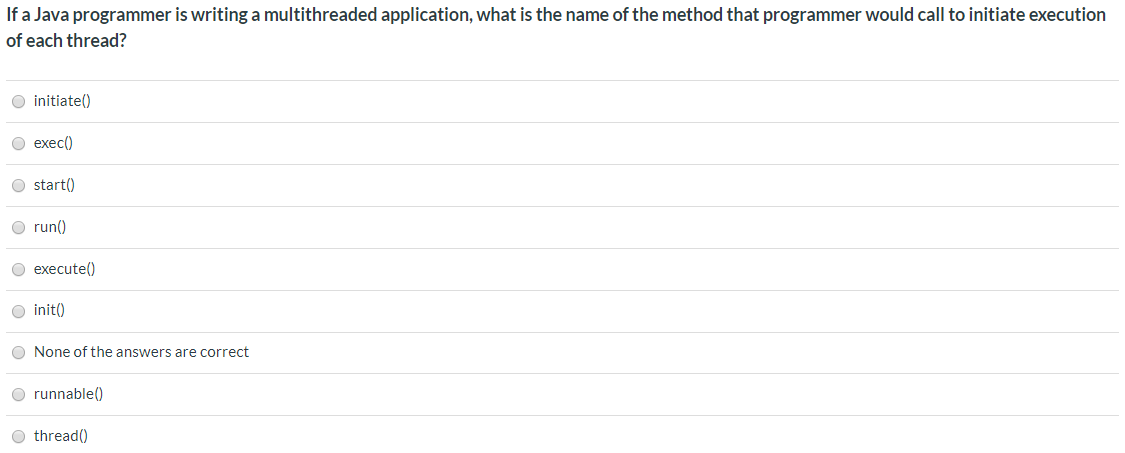 Solved If a Java programmer is writing a multithreaded | Chegg.com