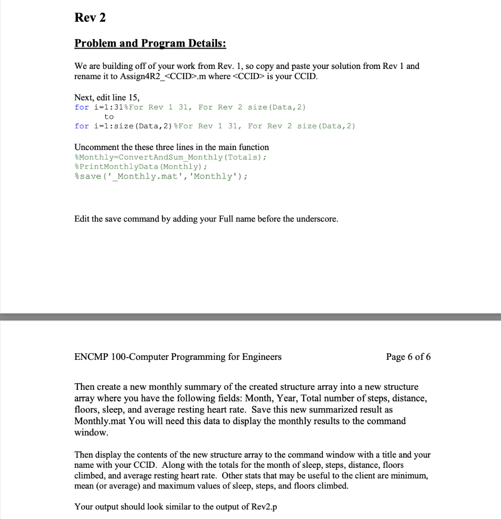 ENCMP 100-Computer Programming for Engineers Page 1 | Chegg.com