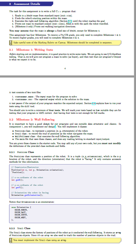3.1 Milestone 1: Writing Tests Before starting out on | Chegg.com