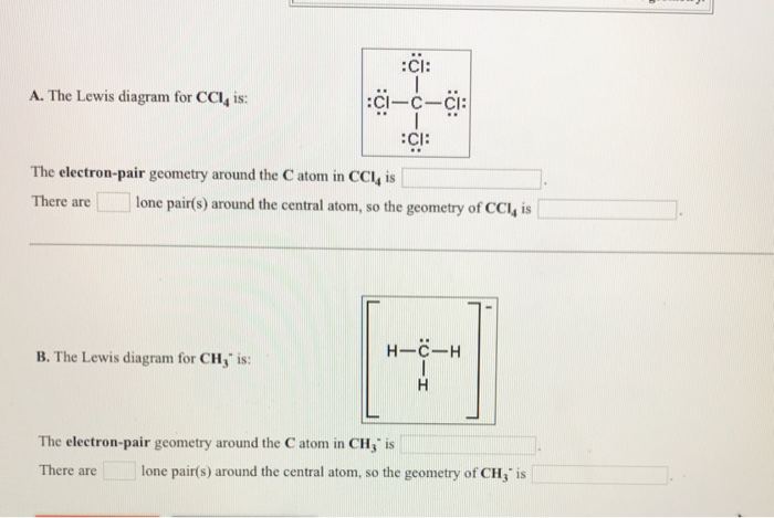 Solved :CI: CI-C-CI :CI: A. The Lewis diagram for CCI4 is: | Chegg.com
