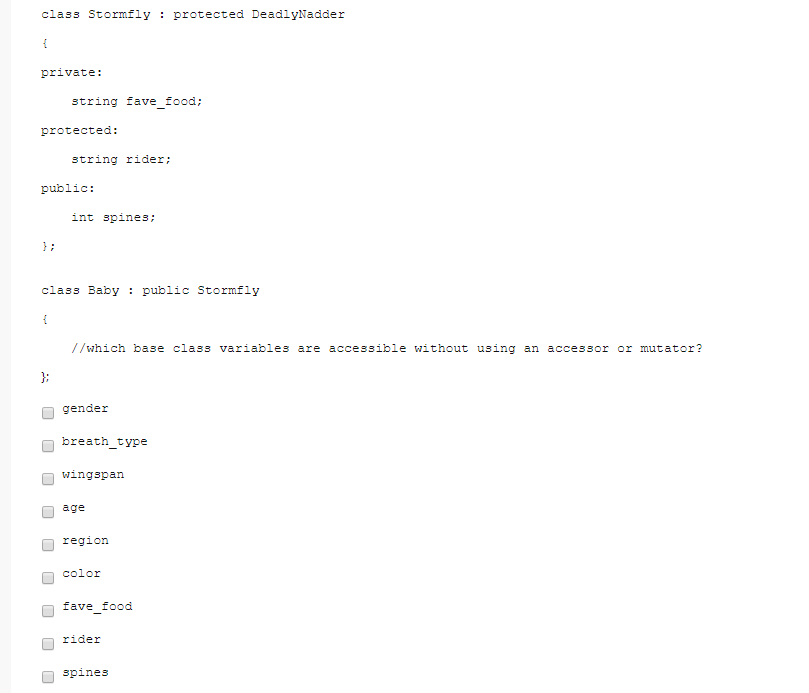 Solved A simple class hierarchy is given below. Which | Chegg.com
