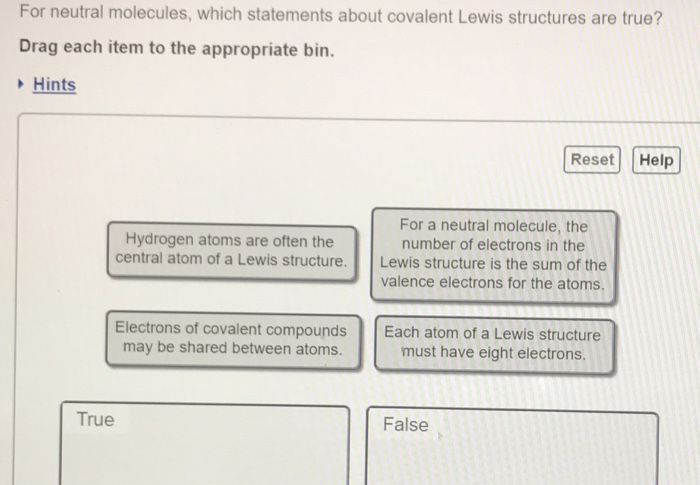 Solved For neutral molecules, which statements abouy | Chegg.com