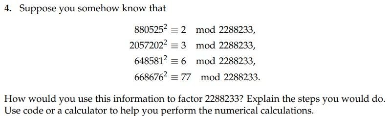 Solved 4. Suppose you somehow know that | Chegg.com