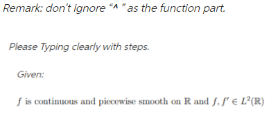 Solved Remark: don't ignore "A " as the function part. | Chegg.com