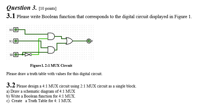 Solved Question 3. [10 points] 3.1 Please write Boolean | Chegg.com