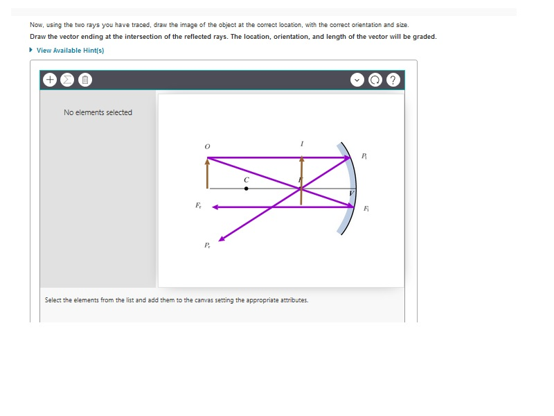 Solved Now, using the two rays you have traced, draw the | Chegg.com