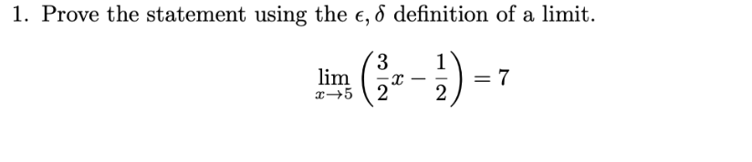 Solved Prove the statement using the εlon,δ ﻿definition of a | Chegg.com