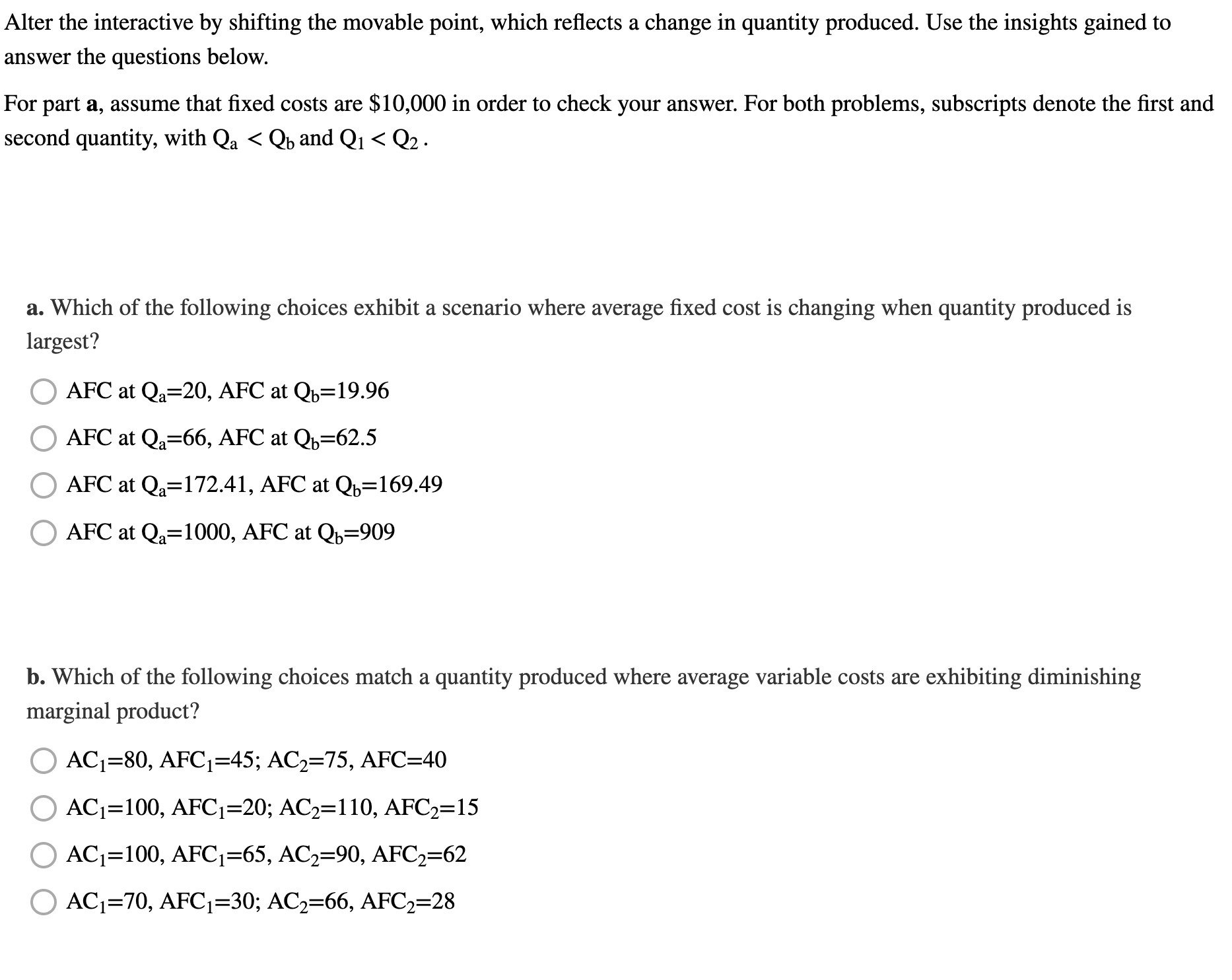 Solved Alter the interactive by shifting the movable point, | Chegg.com