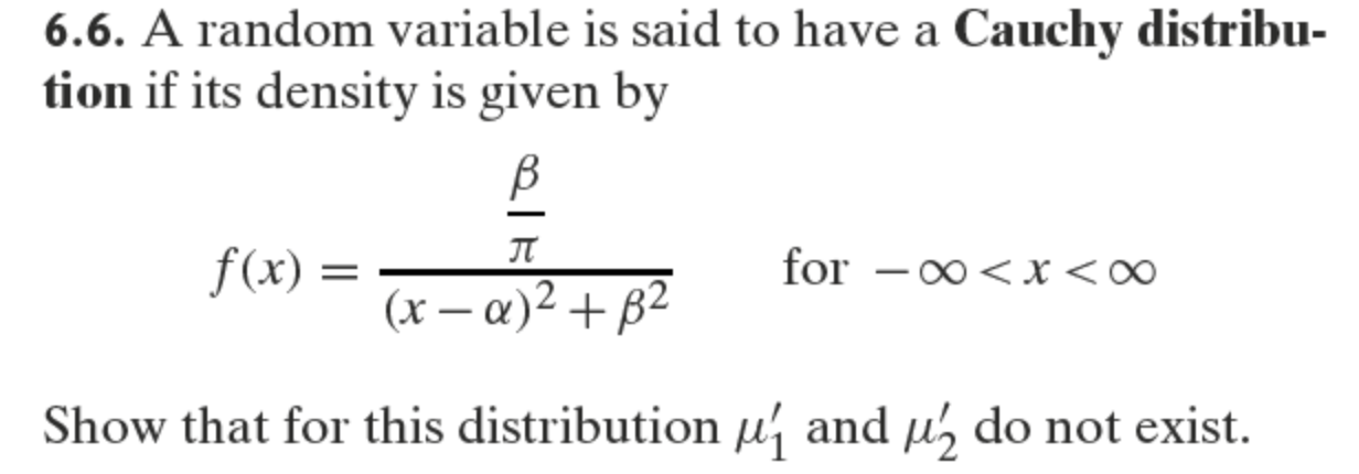 Solved show for the standard Cauchy with β = 1 and α = 0 | Chegg.com