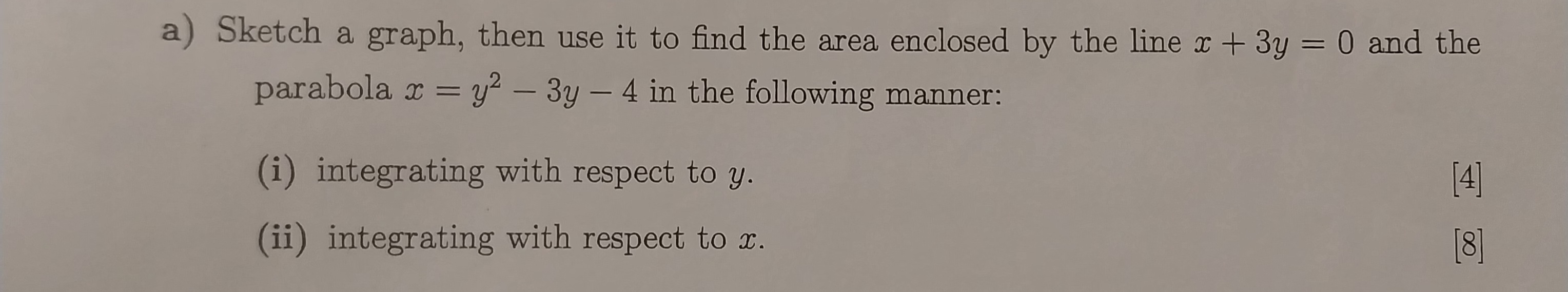 Solved a) ﻿Sketch a graph, then use it to find the area | Chegg.com