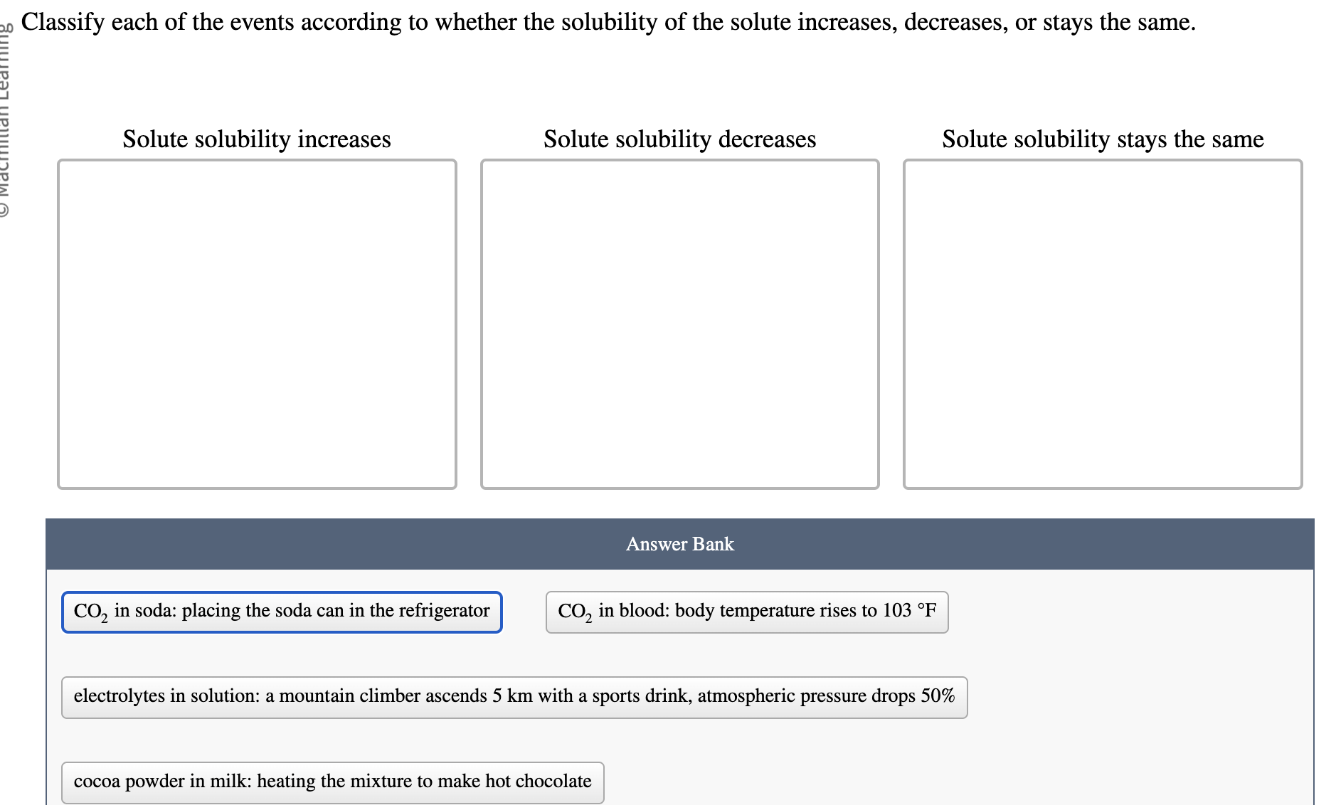 Solved Categorize | Chegg.com