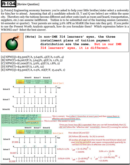 In the problem above, you are asked to find out which | Chegg.com