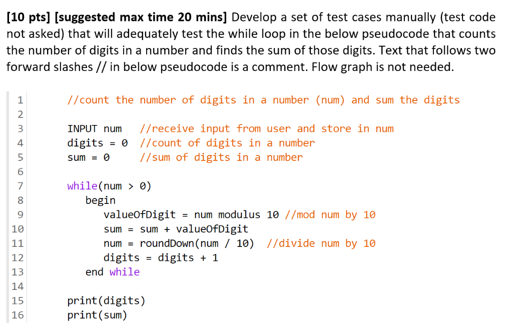 Solved [10 pts] [suggested max time 20 mins] Develop a set | Chegg.com