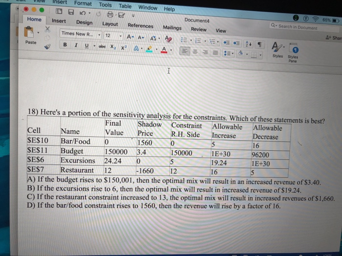 Solved Insert Format Tools Table Window Help Document4 Home | Chegg.com