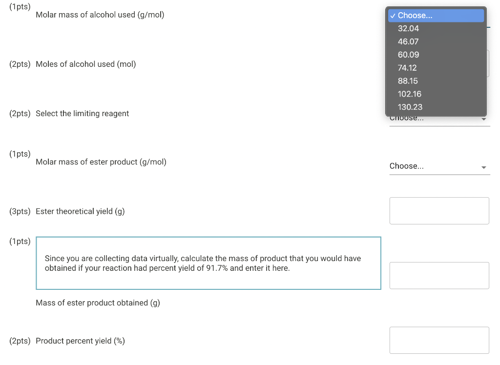 Report - Synthesis of Esters Synthesis of Esters How | Chegg.com