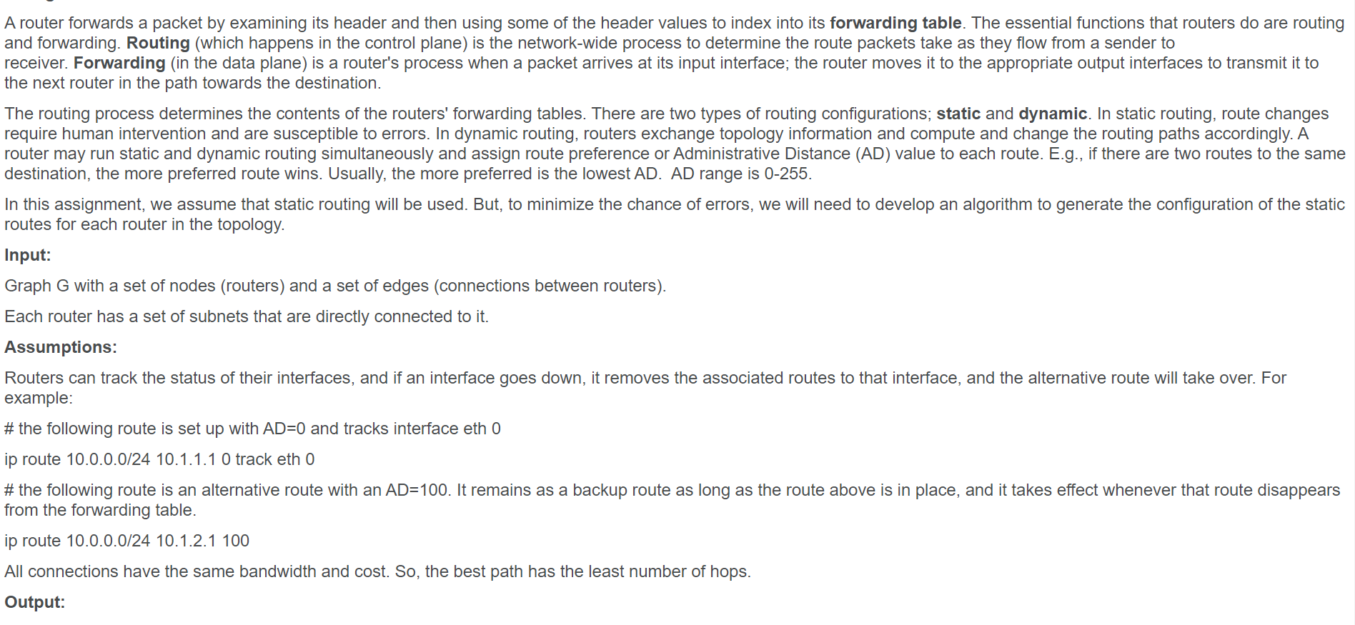 A router forwards a packet by examining its header | Chegg.com