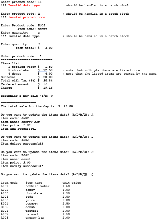 Solved In this program, you are improving the cash register | Chegg.com