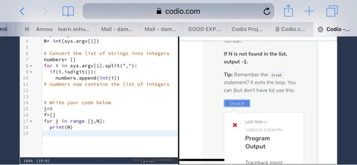 Solved: Can someone help? codio.com nli Annou learn-snhu M