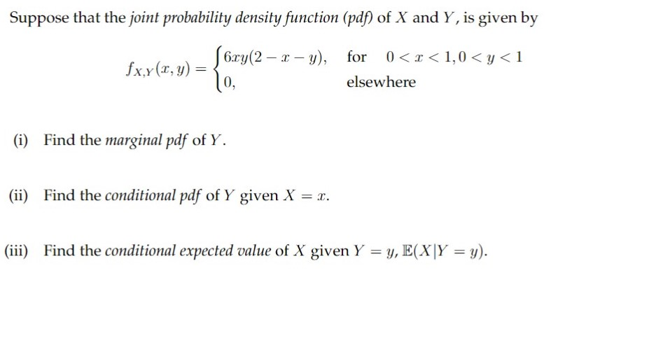 Suppose that the joint probability density function | Chegg.com