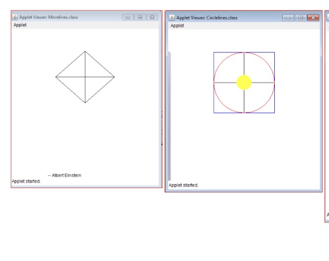 Solved Applet Viewer: Morelines.cless Applet Applet Viewer: | Chegg.com
