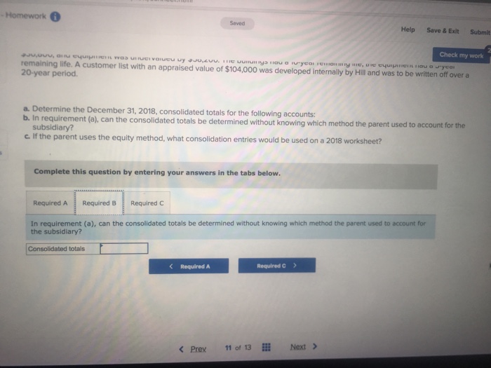 Solved omework Seved Help Save & Exit Subn Check my work | Chegg.com Solved omework Seved Help Save & Exit Subn Check my work | Chegg.com