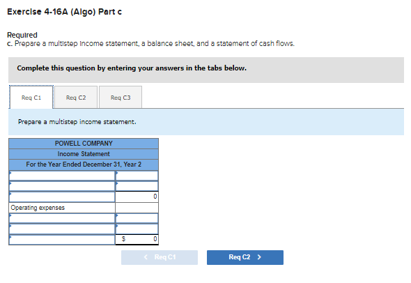 Solved Required information Exerclse 4-16A (Algo) Effect of | Chegg.com