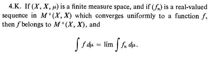 Solved 4.K. If (X,X,μ) is a finite measure space, and if | Chegg.com