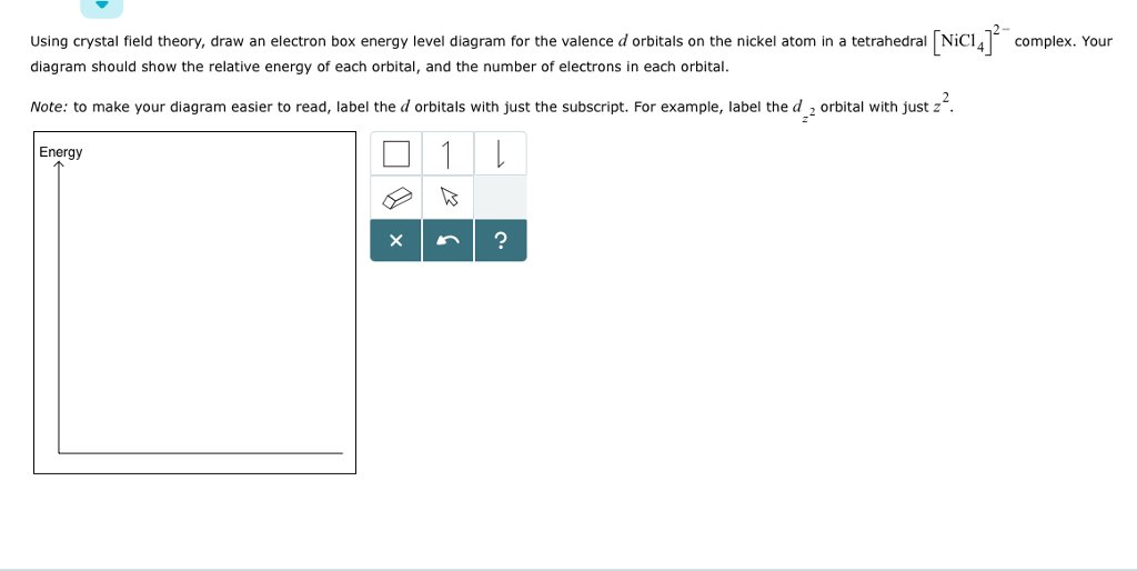 Solved Using crystal field theory, draw an electron box | Chegg.com
