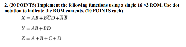 Solved 2. (30 POINTS) Implement the following functions | Chegg.com