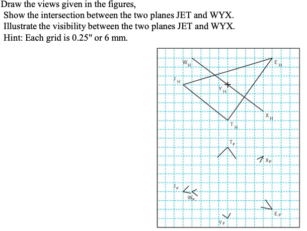 Solved Draw the views given in the figures, Show the | Chegg.com