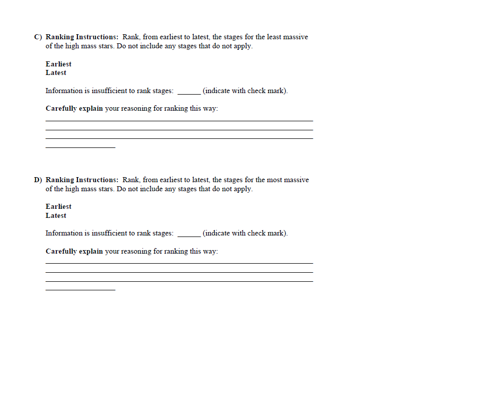 Solved Astronomy Ranking Task: Stellar Evolution Exercise #3 | Chegg.com