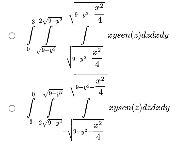 Solved Consider the following sum of integrals with respect | Chegg.com