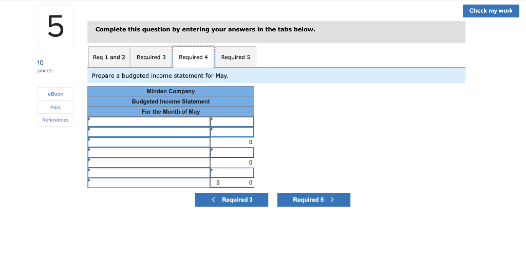 Solved 5 10 points eBook Print References Check my work | Chegg.com