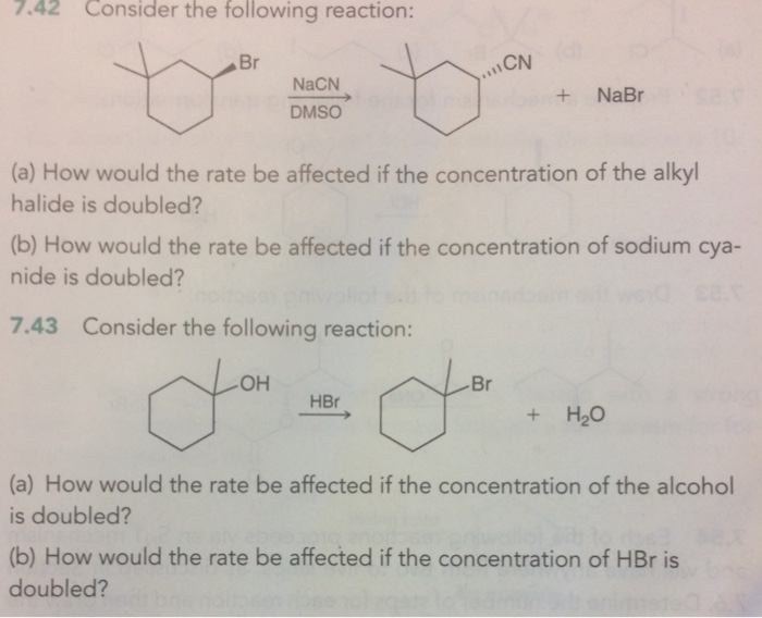 Solved 7.42 Consider the following reaction: NaBr DMSO (a) | Chegg.com