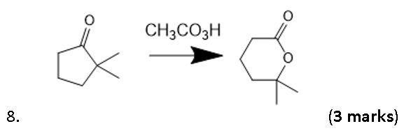 Solved CH3CO3H 8. (3 marks) | Chegg.com
