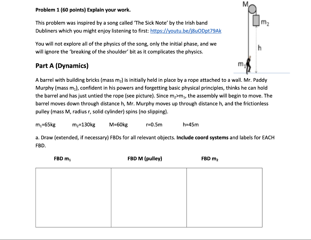 Solved Problem 1 (60 points) Explain your work. m2 This | Chegg.com