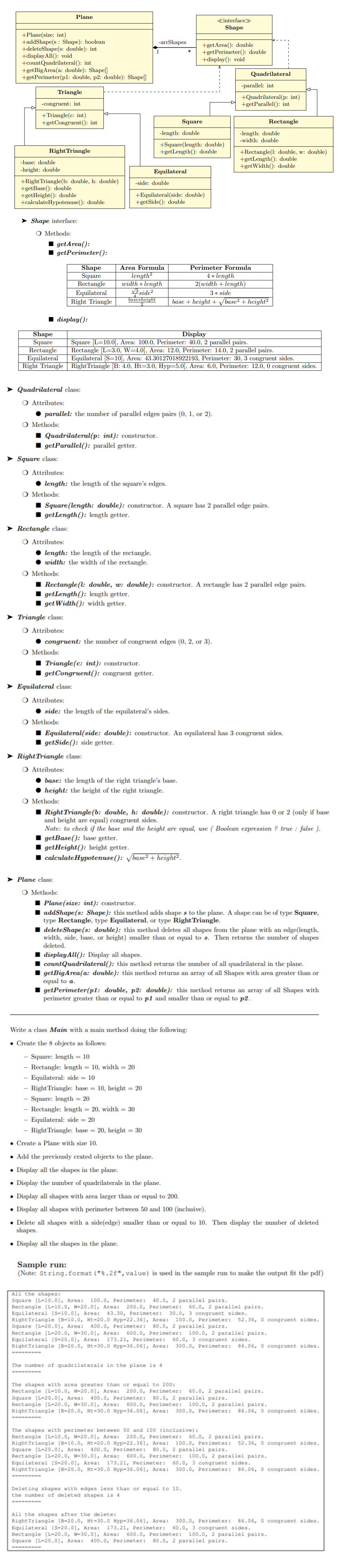 Solved please i need answer java code without use | Chegg.com