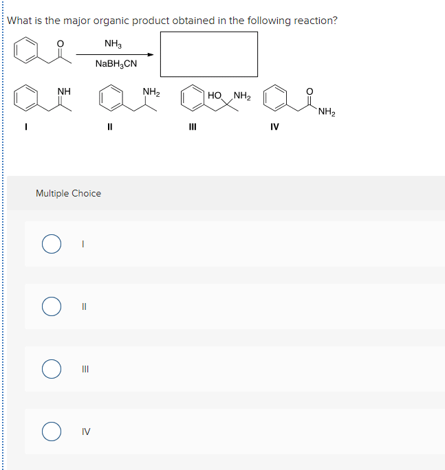 Solved What is the major organic product obtained in the | Chegg.com