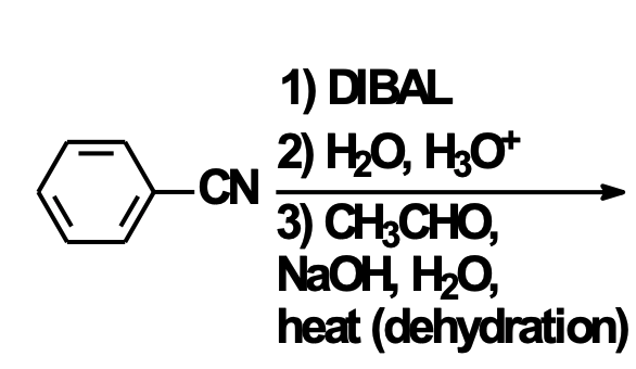 Solved 1) DIBAL 2) H2O, H307 -CN 3) CH2CHO, NaOH HAO, heat | Chegg.com