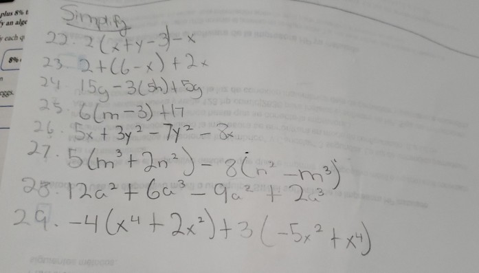 Solved plus 861 "y an alge 7 cách Simplify - 31- 23:2 | Chegg.com