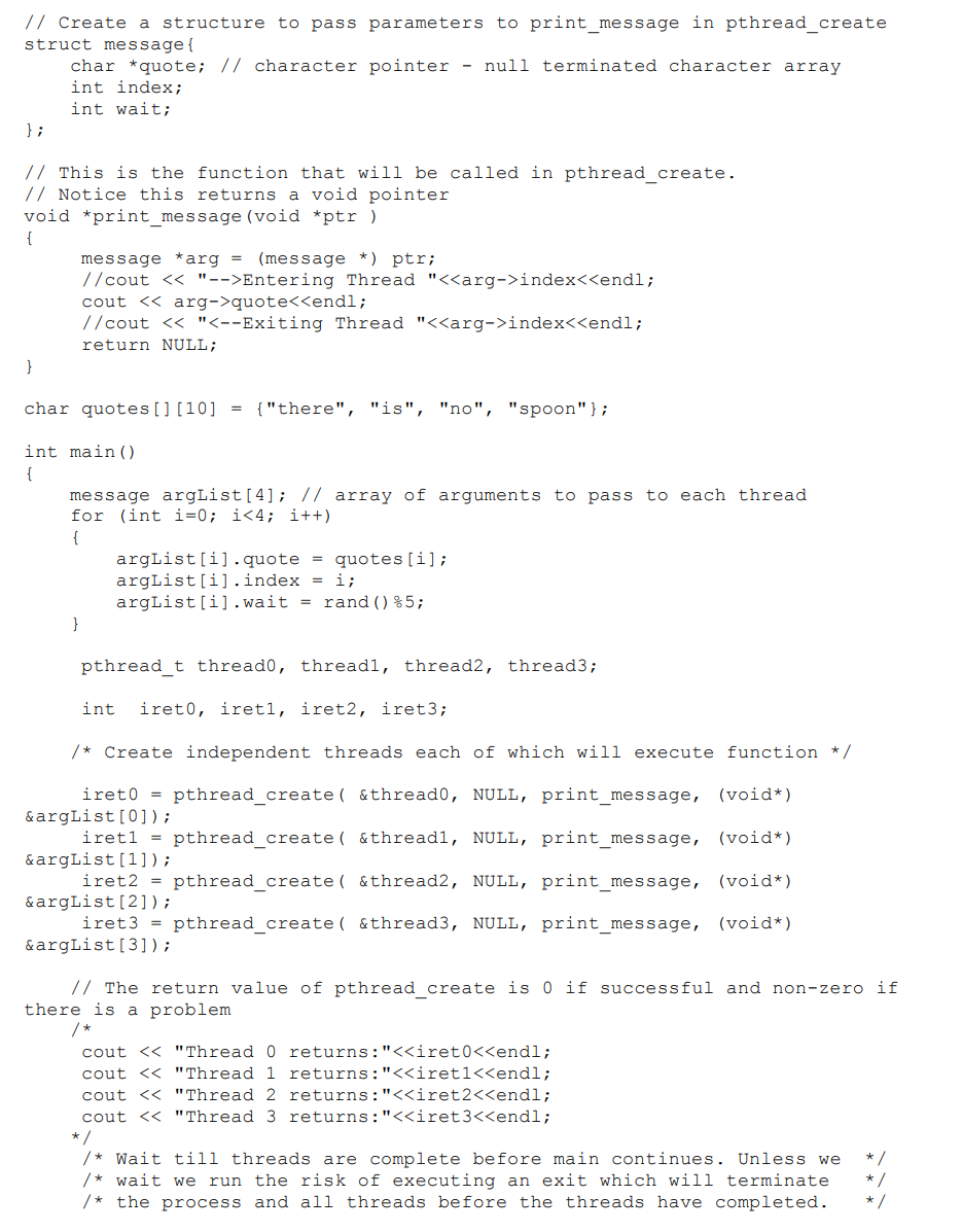 Solved Need an original C++ pthread solution for mySort.cpp | Chegg.com