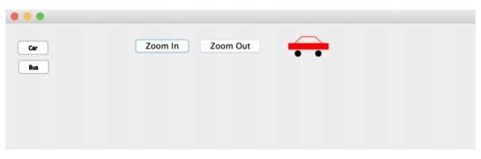 Write a program that shows a frame with two buttons | Chegg.com