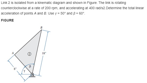 Solved What is the angle of the total acceleration vector | Chegg.com