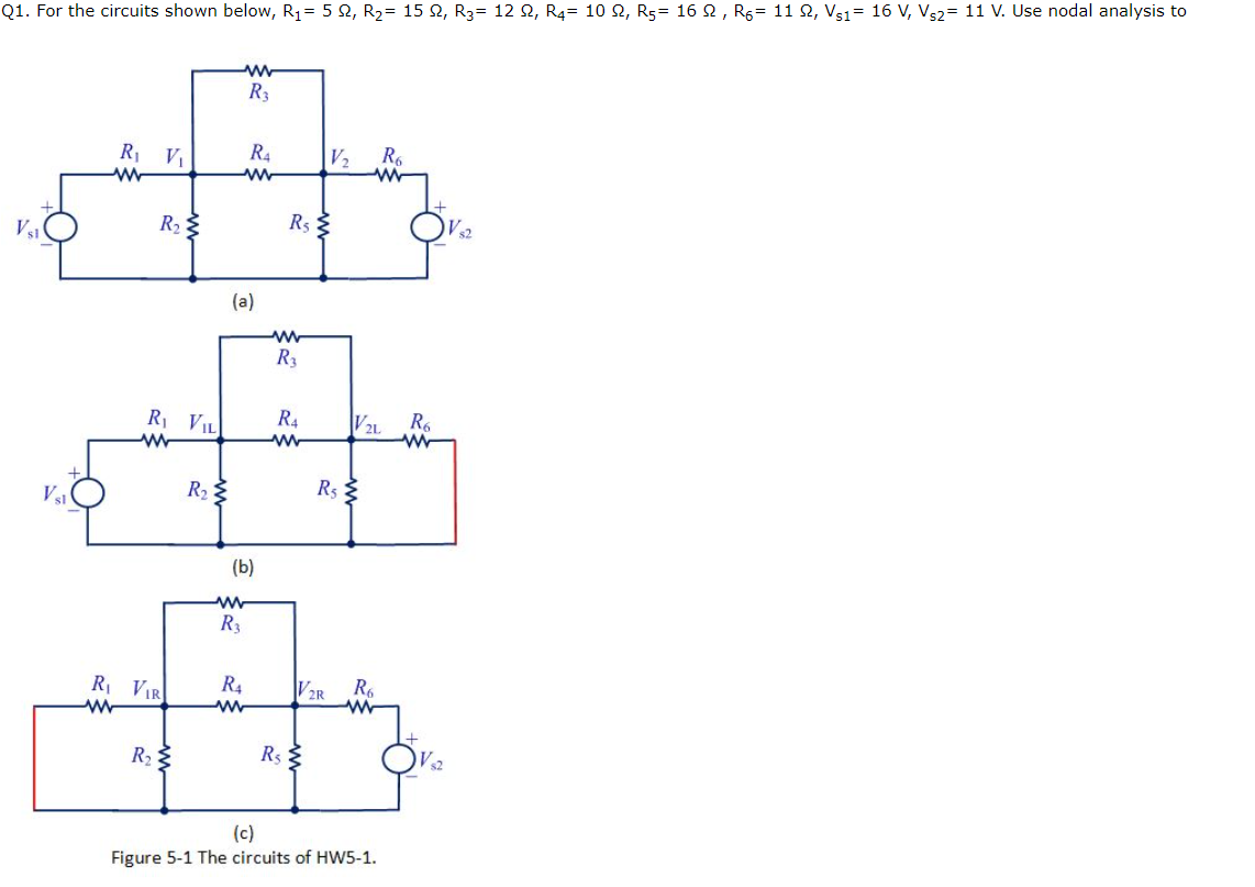 Solved circuits shown below, | Chegg.com