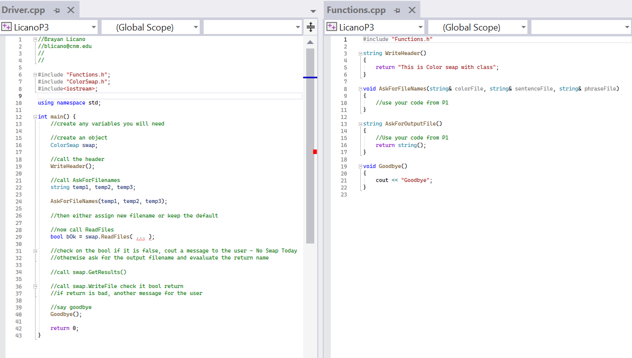 Read the instructions carefully and provide the code | Chegg.com