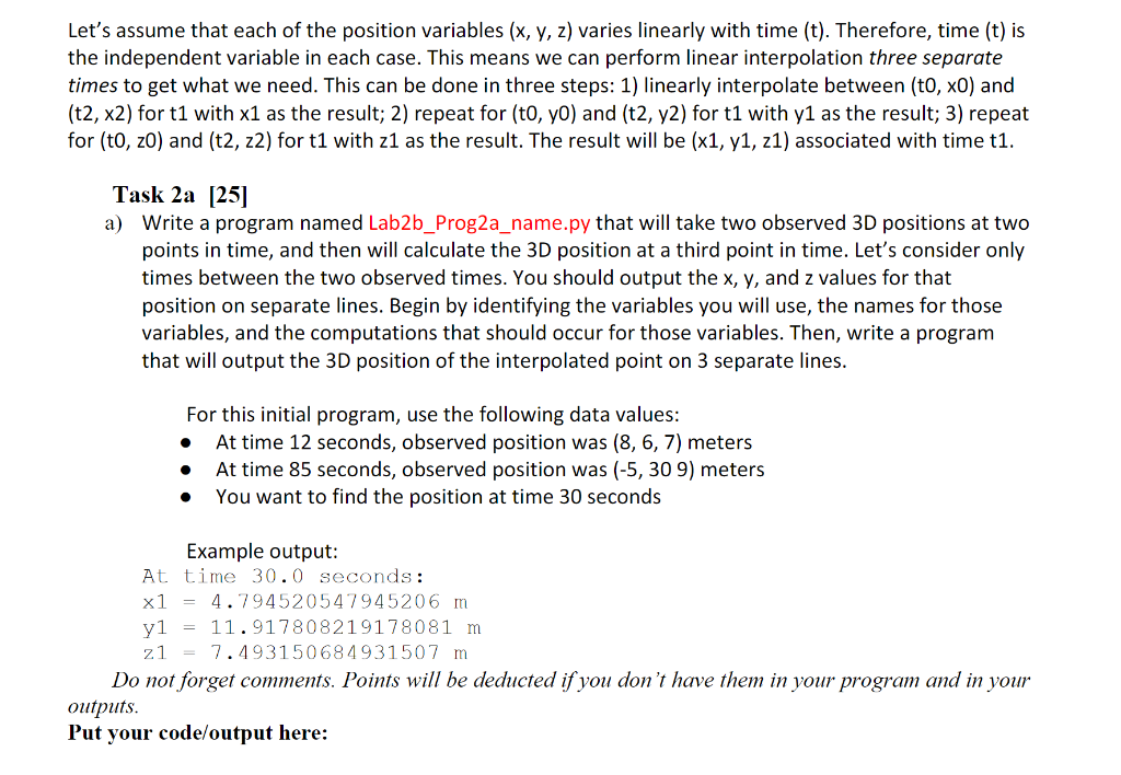 Solved Interpolotion for pycharm python. I have no idea how | Chegg.com