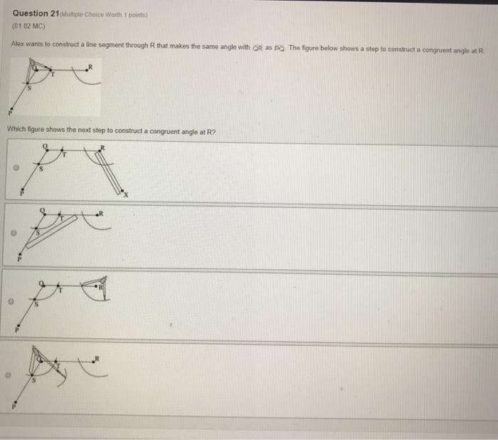 Solved Question 21(Mutiple Choice Worth 1 points) (0102 MC) | Chegg.com