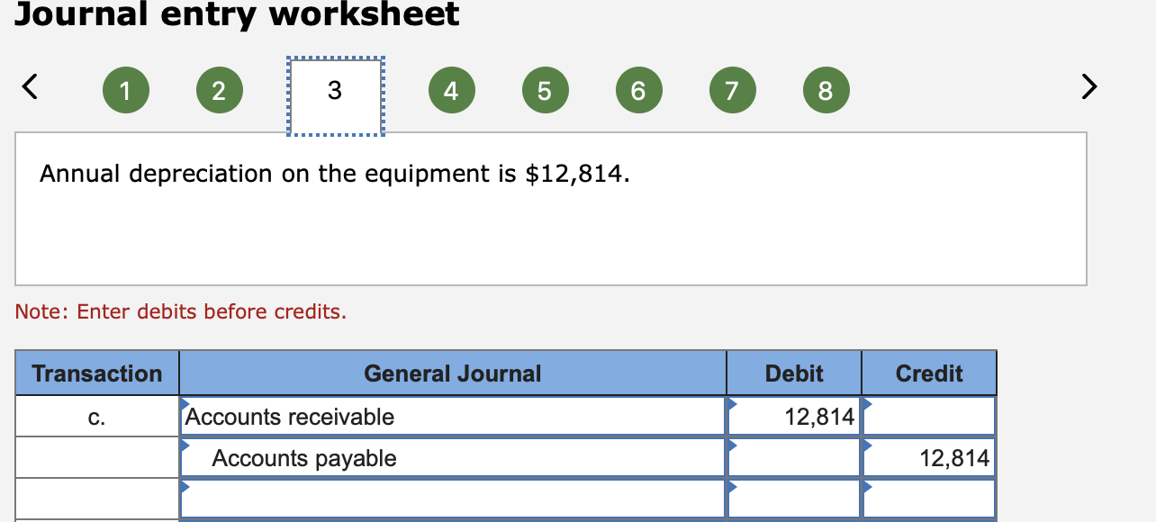 Solved Journal Entry Worksheet Solved Journal Entry Worksheet