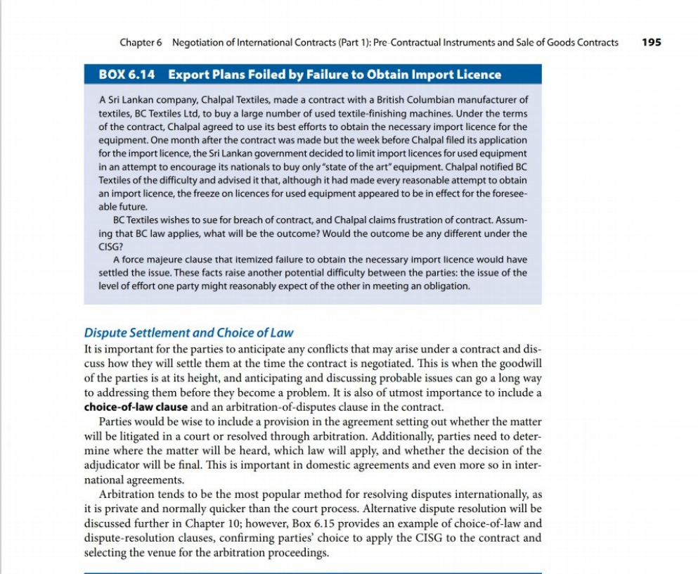 Solved Subject: International Business Law Question: | Chegg.com